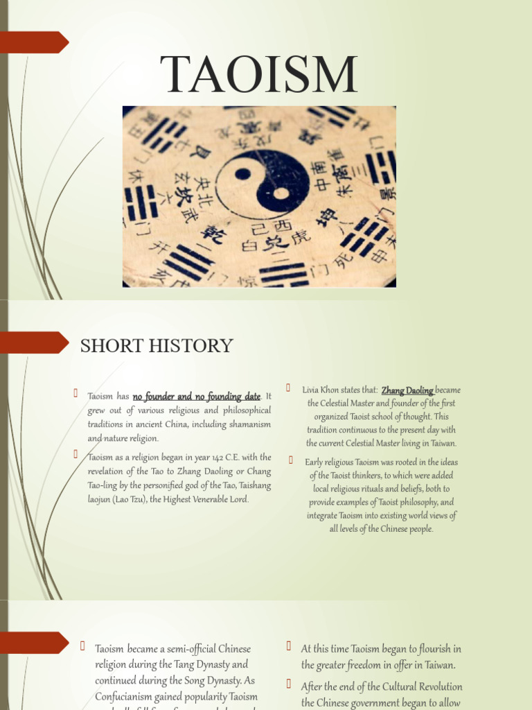 TAOISM Group 6 Presentation | PDF | Tao Te Ching | Tao