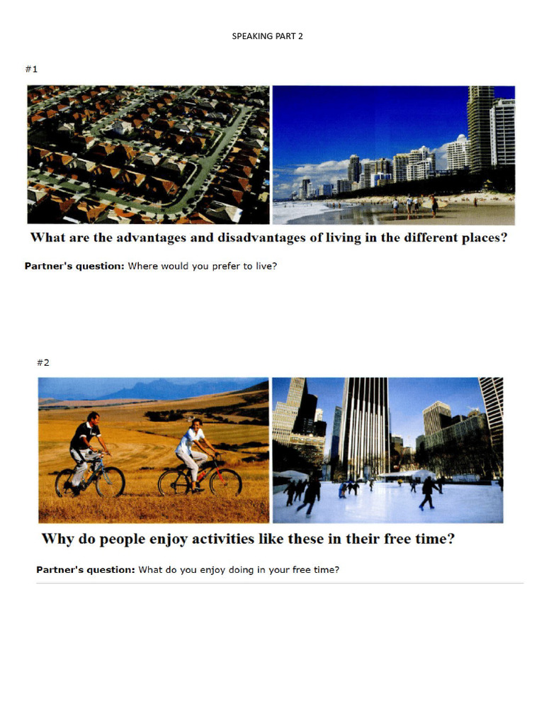 B2 Speaking Part 2 | PDF