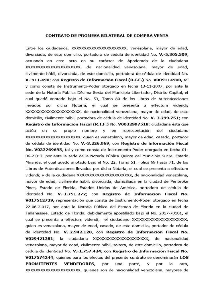 Modelo de Contrato Bilateral de Compraventa | PDF | Derecho
