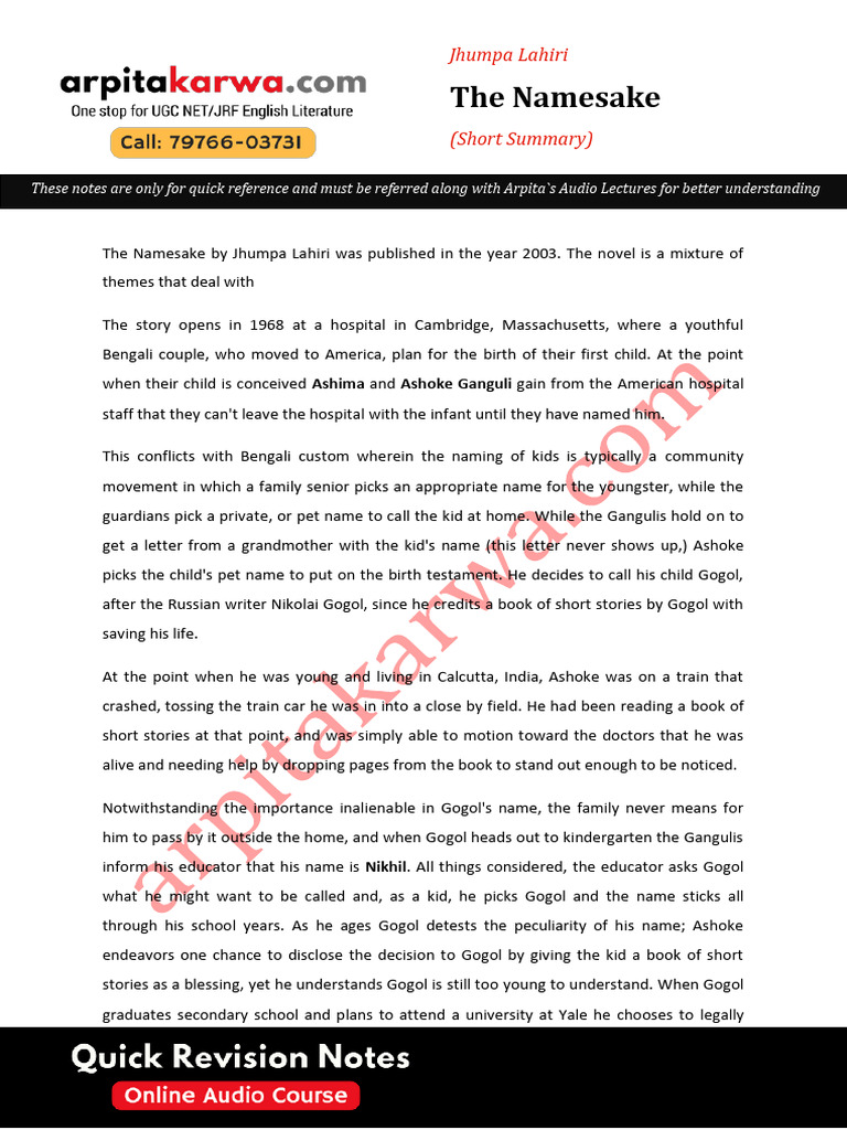 102-Jhumpa_Lahiri-_The_Namesake_lyst4314_lyst9705 | PDF