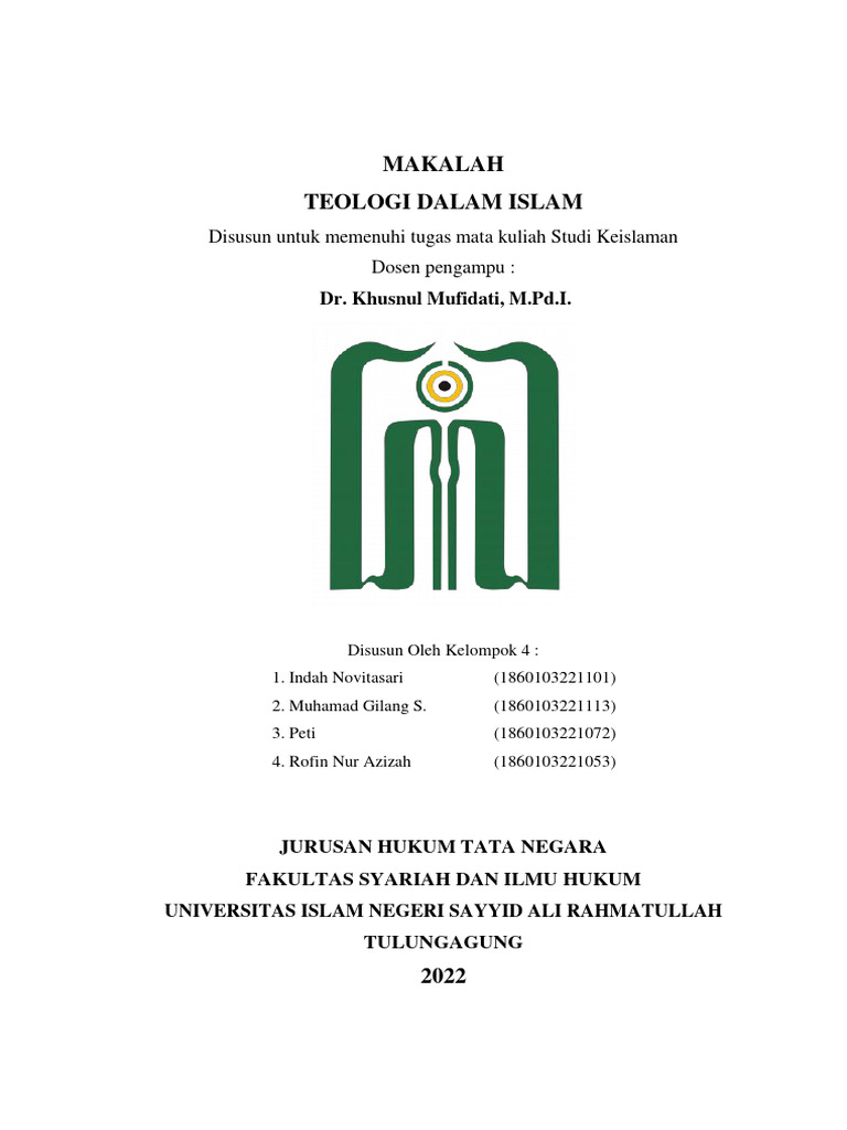 Makalah Studi Keislaman K4 FIKS | PDF