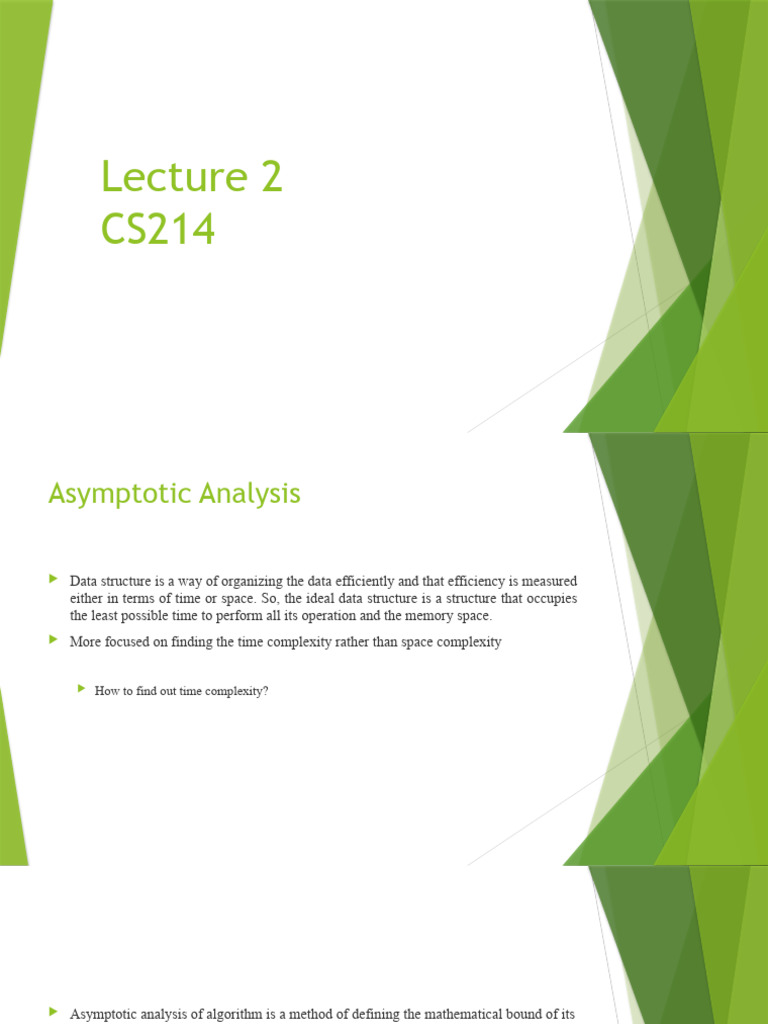 BSIT F21 DS & Algo Lecture 2 | PDF