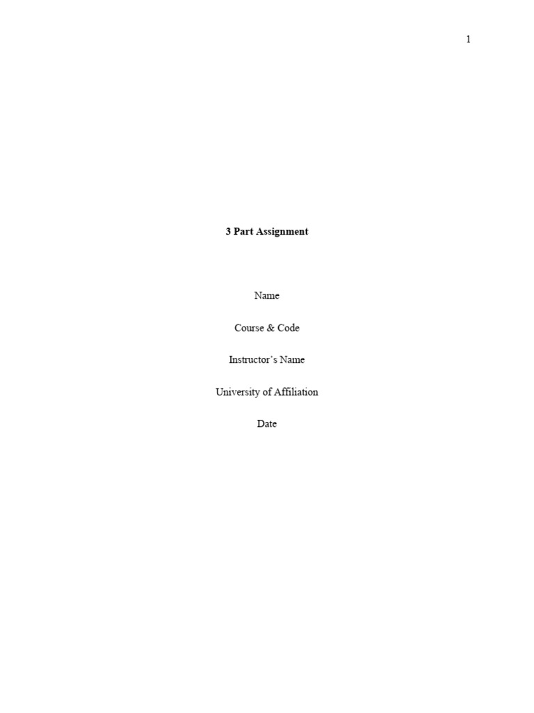 3 Part Assignment (Leadership) 3 | PDF | Career & Growth