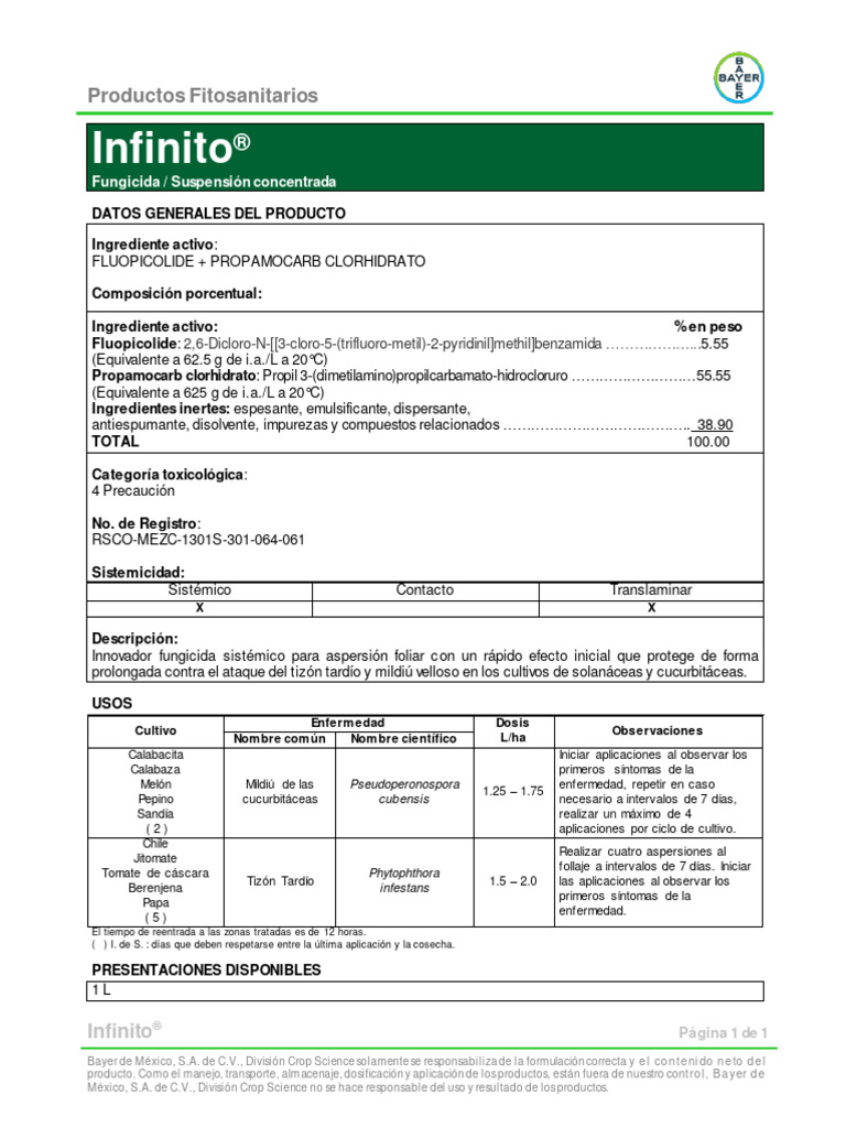 Ficha Técnica - Infinito | PDF