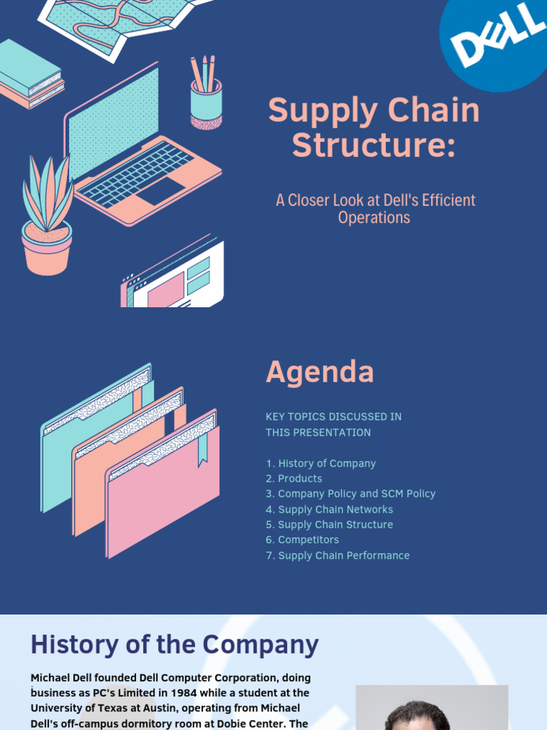 History of Company 2. Products 3. Company Policy and SCM Policy 4. Supply Chain Networks 5 ...