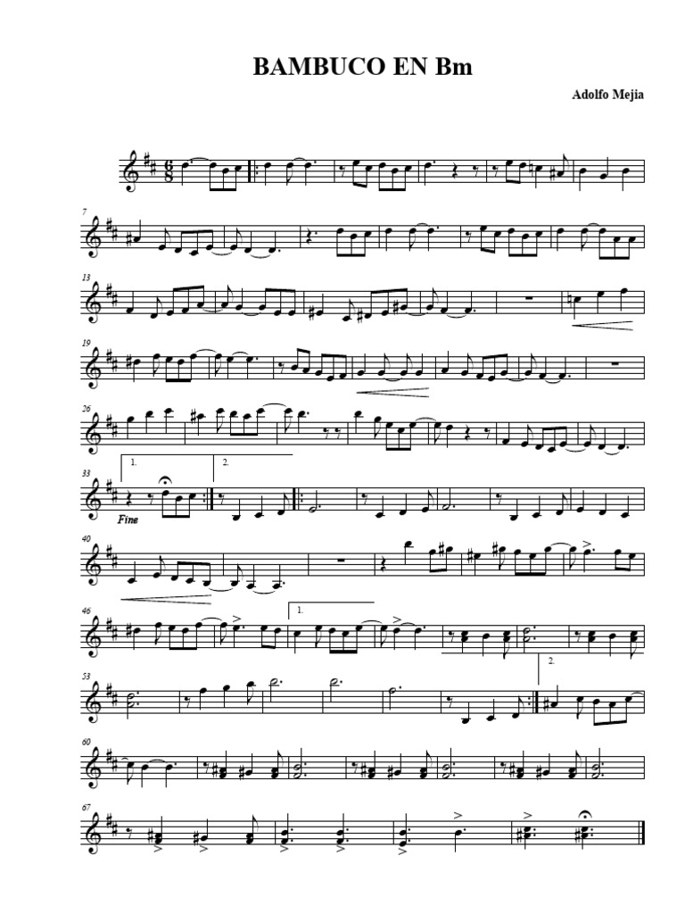 Bambuco en BM Guitarra | PDF