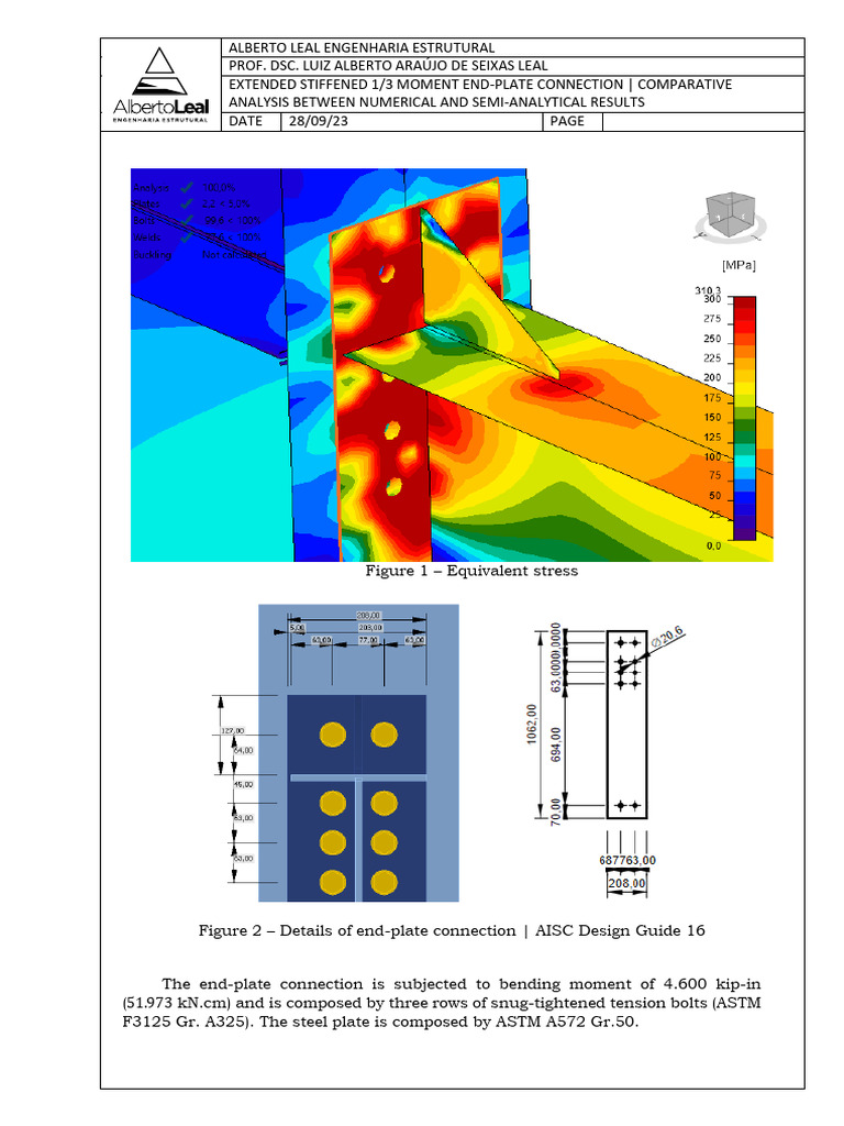 Moment End-Plate Connections | PDF