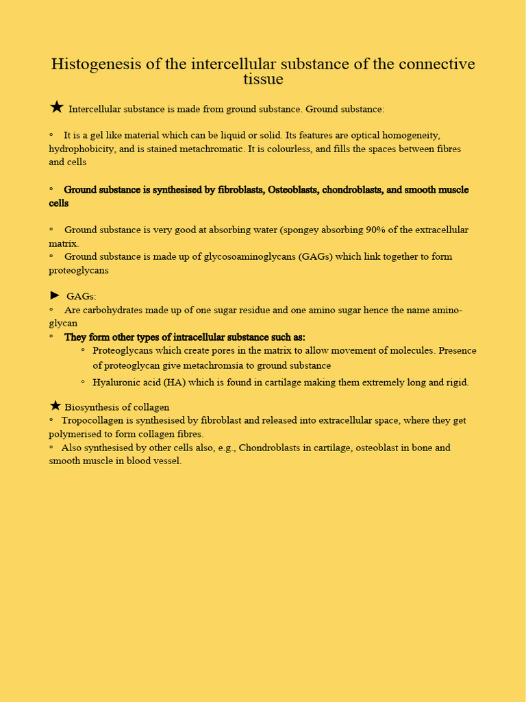 9-Histogenesis of The Intercellular Substance of The Connective Tissue ...