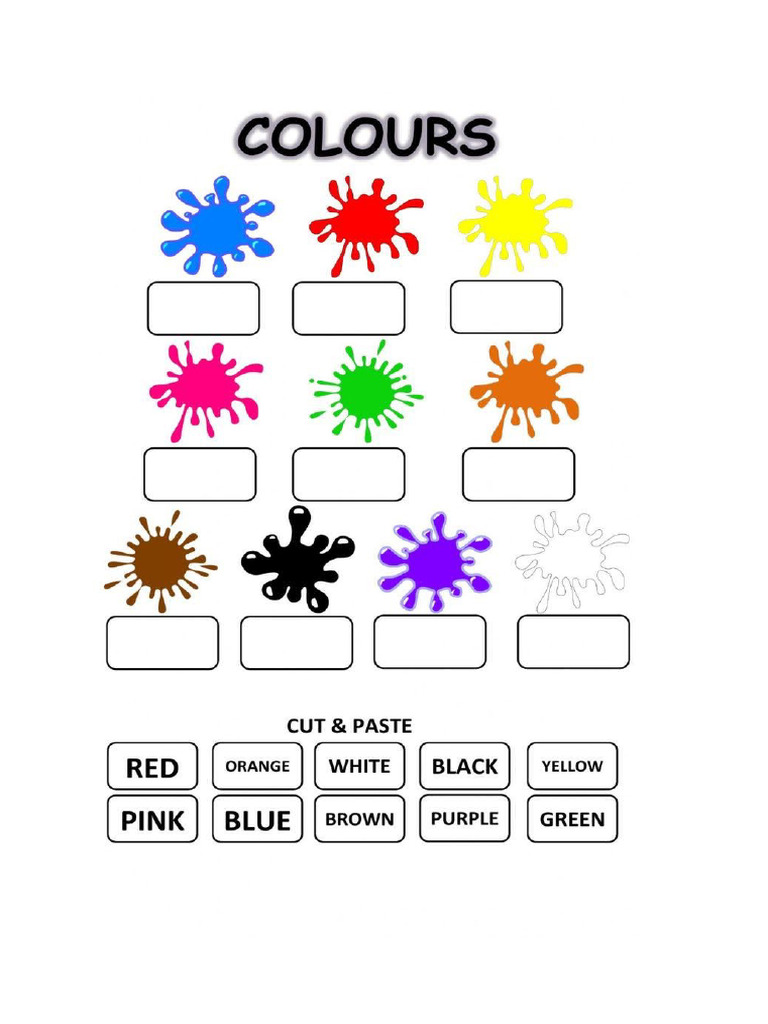 Colours Exercises | PDF