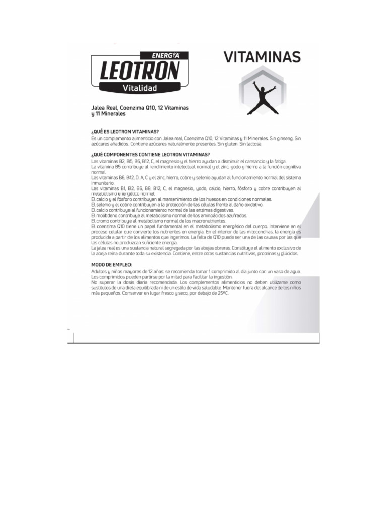 Prosp Leotron Vitaminas q10 | PDF