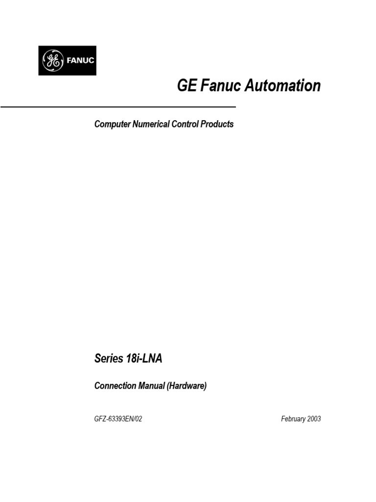 Dokumen - Tips Ge Fanuc Automation Jamet Inc Series 18i Lna Connection ...