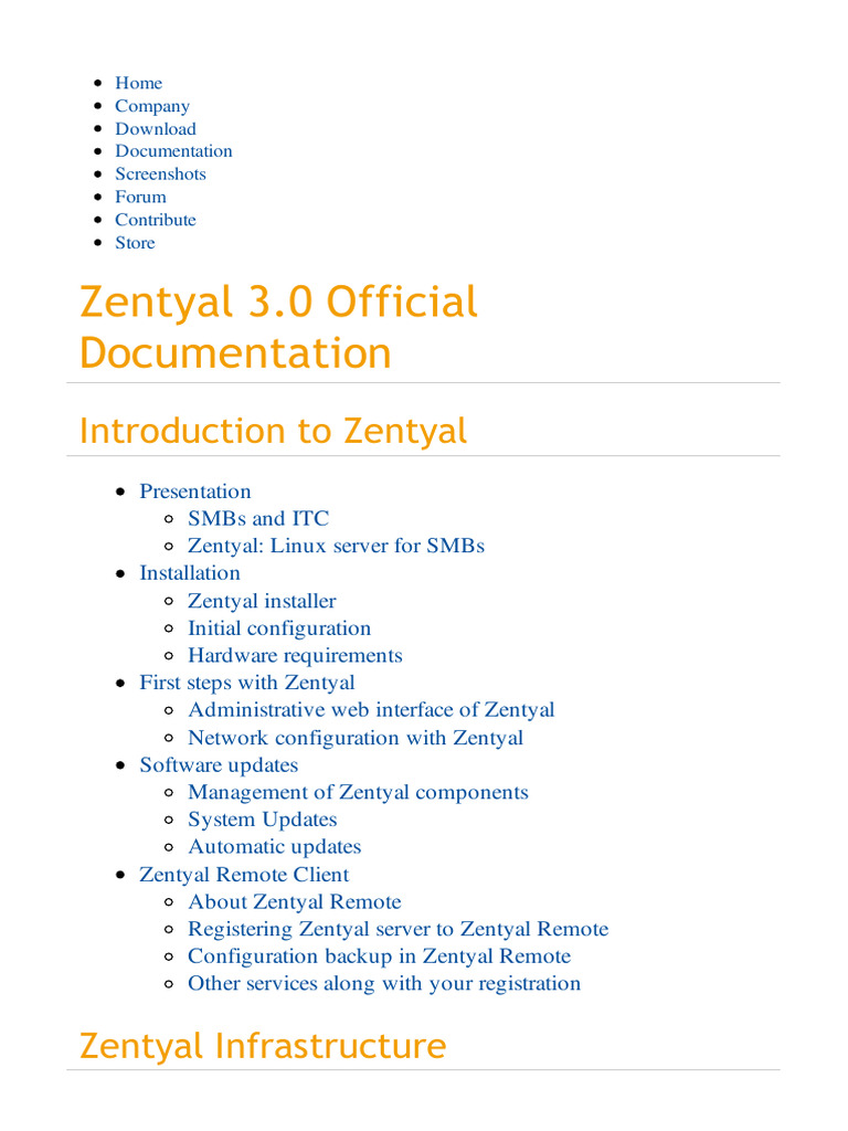 Zentyal Server 3 0 Guide | Download Free PDF | Networking | Internet & Web