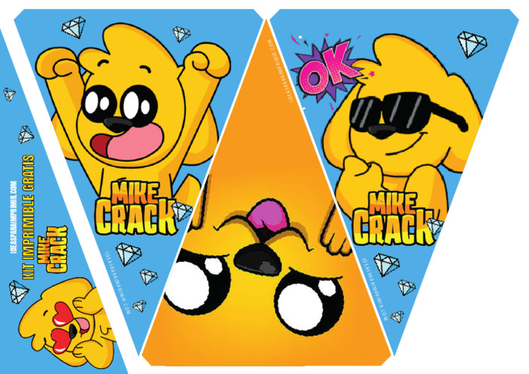 kit-cumpleanios-mikecrack-imprimir-gratis-banderines | PDF