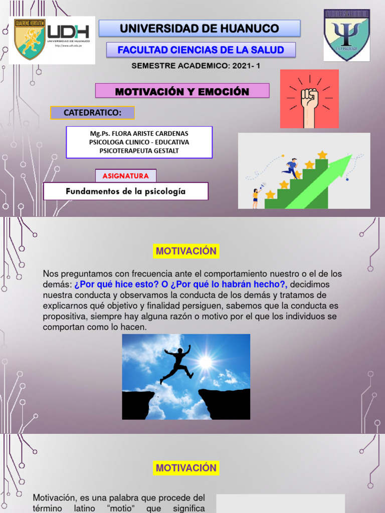 7 Motivacion y Emocion | PDF | Las emociones | Motivación