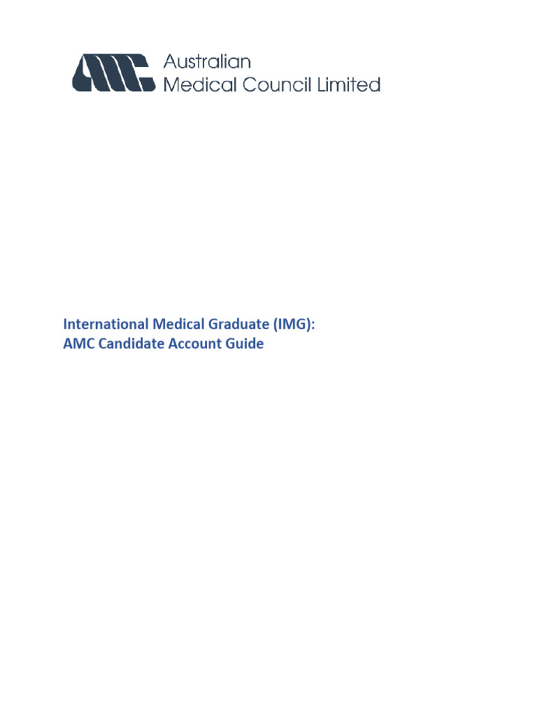 AMC Candidate Account Guide | PDF