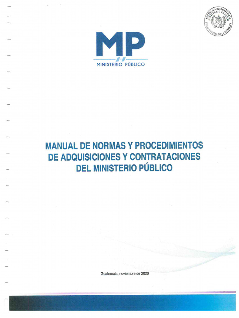 Manual de NyP de Adqui. y Contra. 1era. Parte | PDF