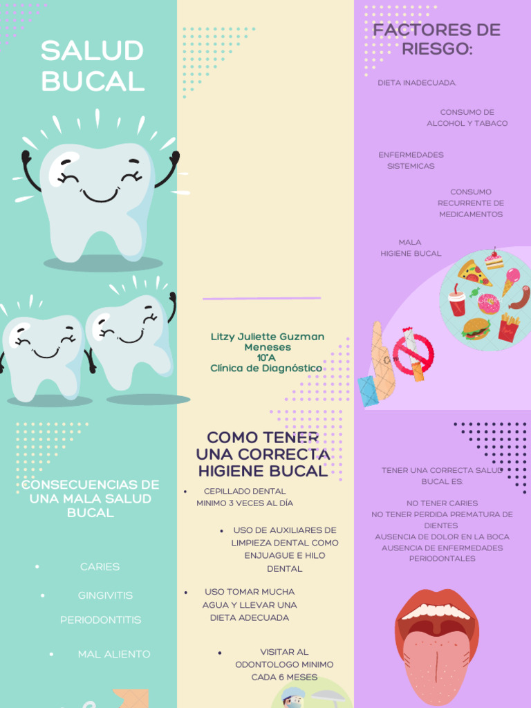 Folleto Tríptico Salud Bucal | PDF