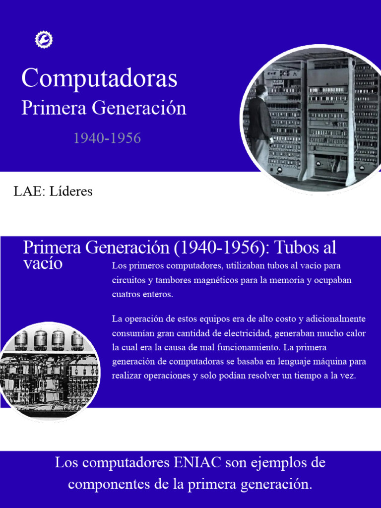 Primera Generación de Computadoras (1940-1956) | PDF
