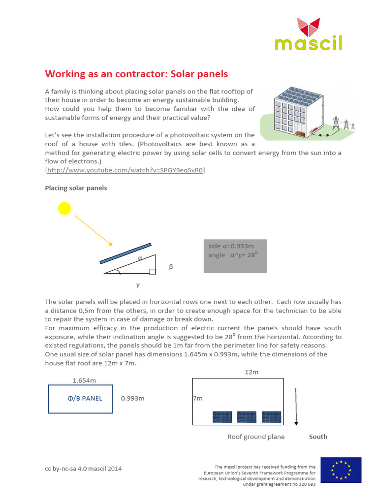 Working As An Contractor: Solar Panels | PDF | Photovoltaics ...
