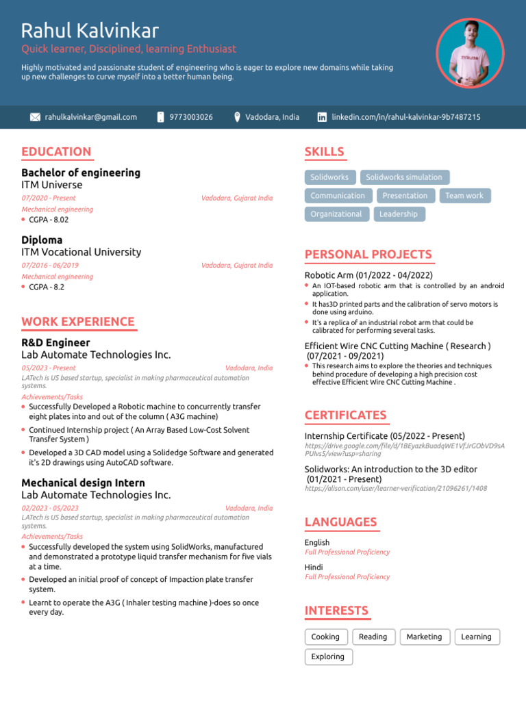 Rahul's Resume | PDF