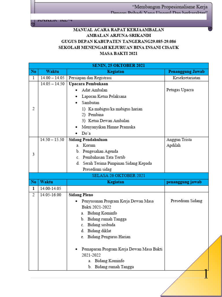 Hasil Raker 2021 New | PDF