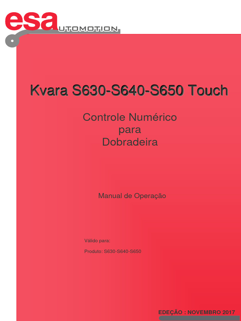 CNC Esa Kvara s630-s640-s650 Touch Por | PDF | Armazenamento de dados ...