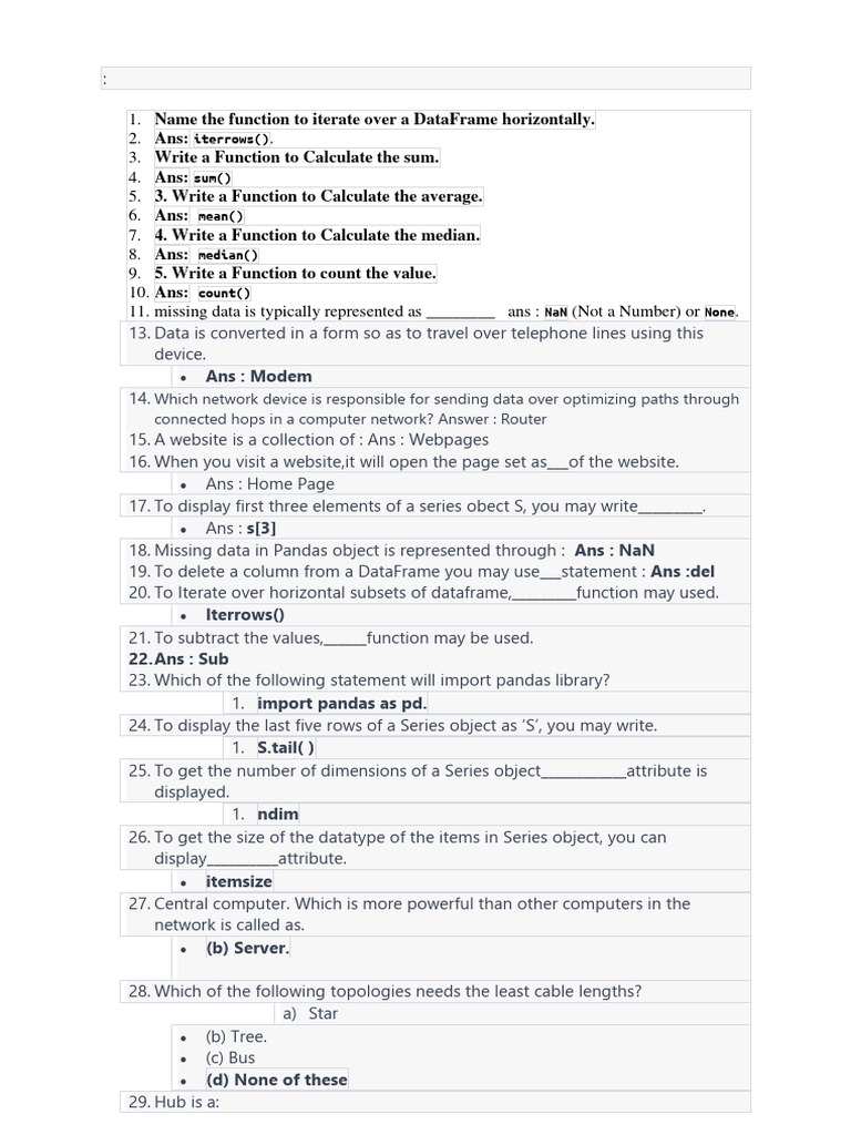 Revision For Midterm | PDF