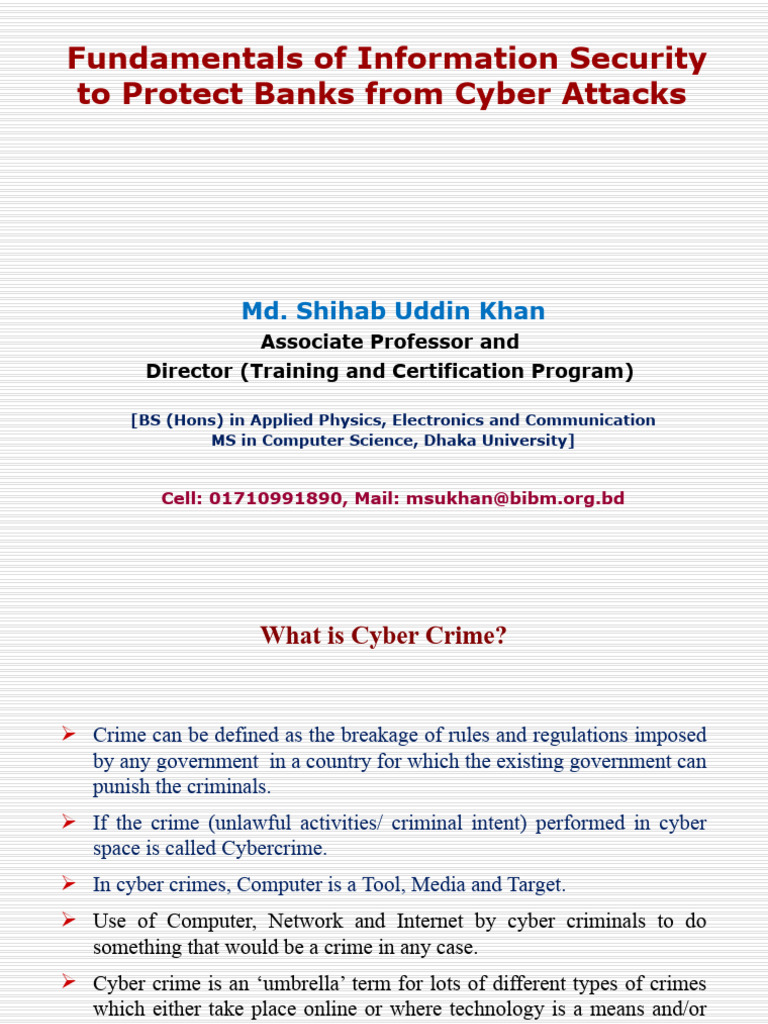 Information Security and Cyber Attacks Threats FTC Aug 2023 | PDF