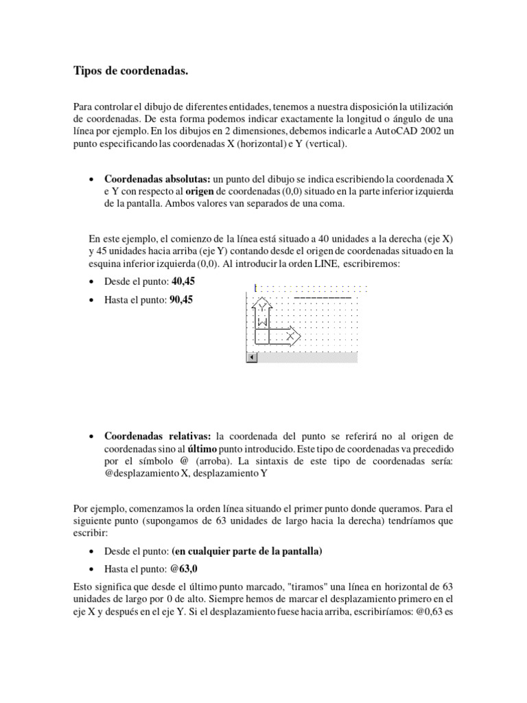 Tipos de Coordenadas | PDF
