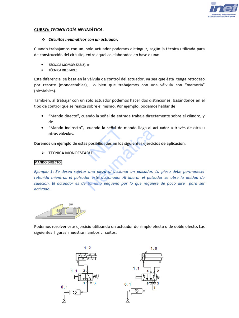 Curso Tecnologia Neumatica | PDF | Solenoide | Presión