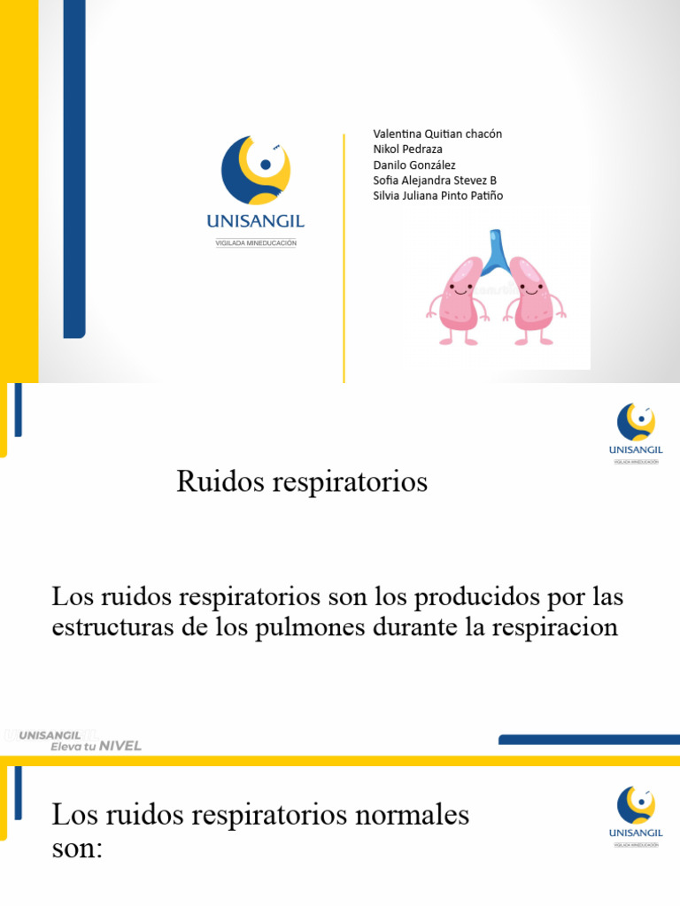 Ruidos Pulmonares | PDF