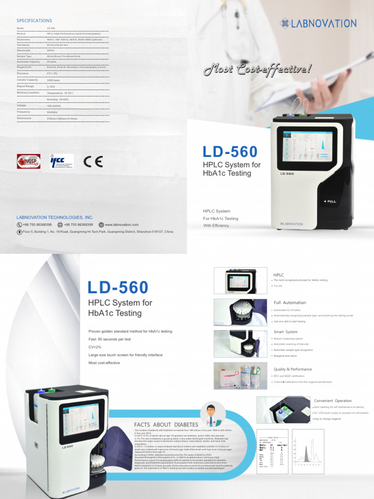 LD 560 HPLC Analyzer Brochure PDF | PDF