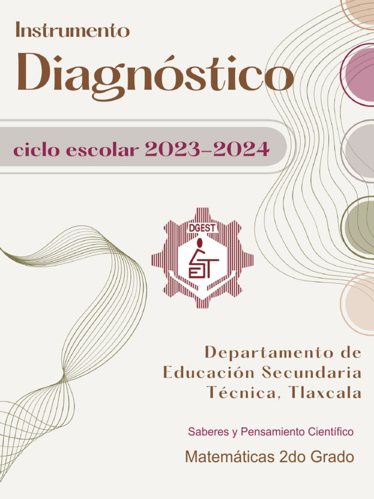 Examen Diagnostico Matemáticas 2 Ciclo Escolar 2023-2024 000 | PDF