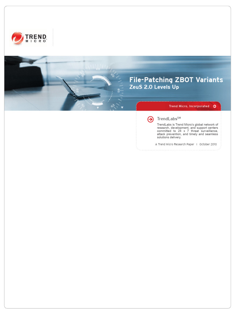EN - File Patching ZBOT Variants - ZEUS 2.0 Levels Up | PDF