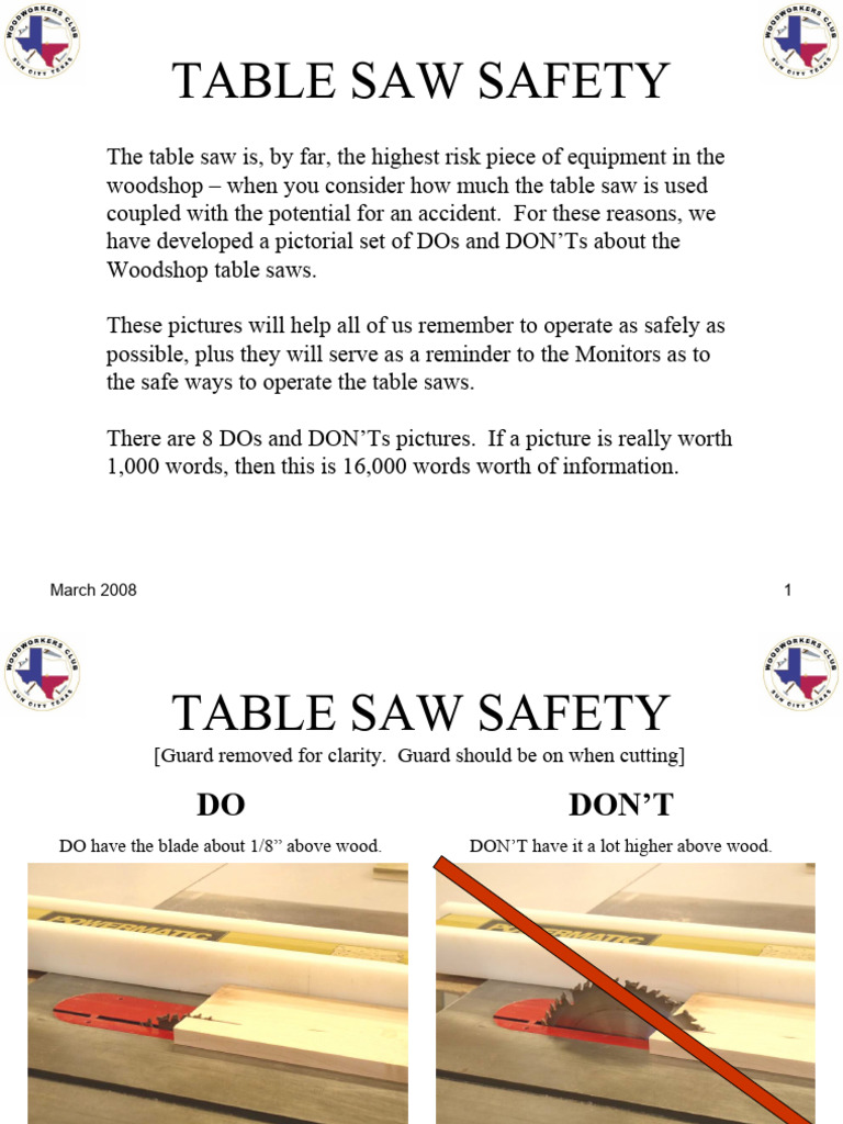 TCJ5 Table Saw Powerpoint Presentation | PDF