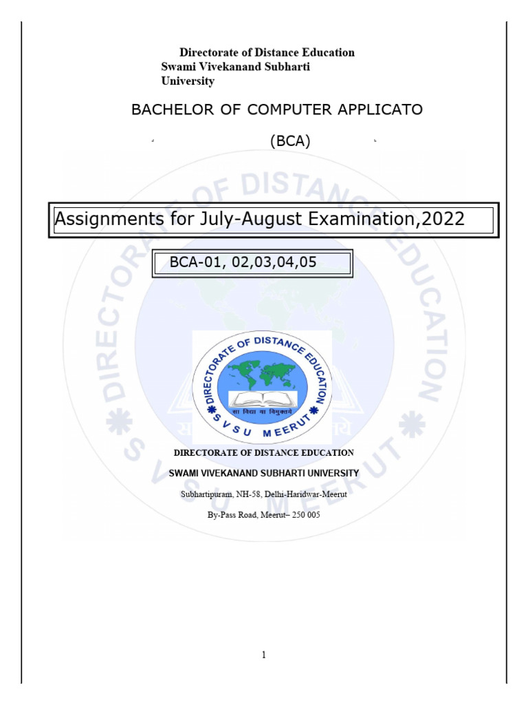 Bca 1 | PDF | Databases | Computer Engineering