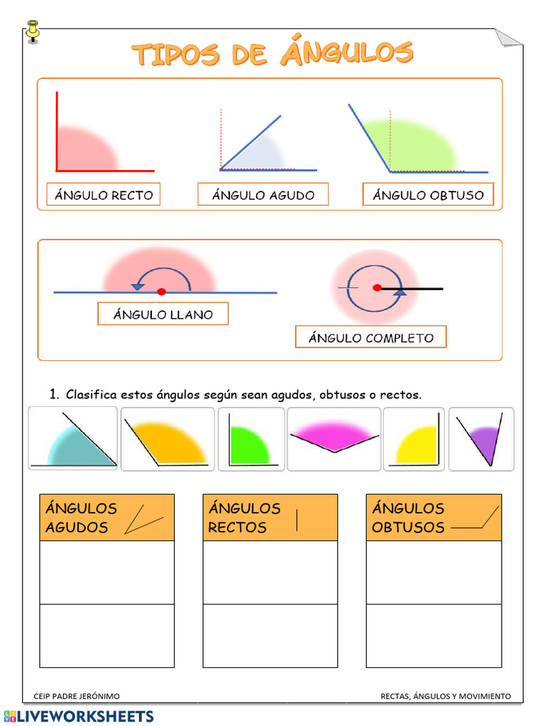Clasifica Estos Ángulos Según Sean Agudos, Obtusos o Rectos | PDF