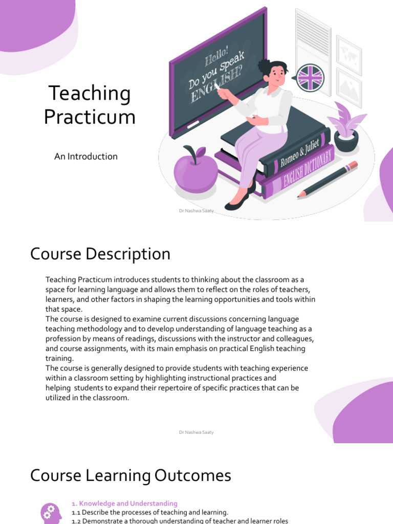Introduction Teaching Practicum | PDF