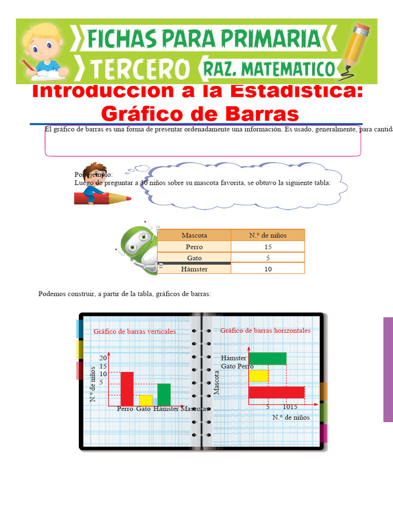 Ejercicios de Gráficas de Barras para Niños | PDF