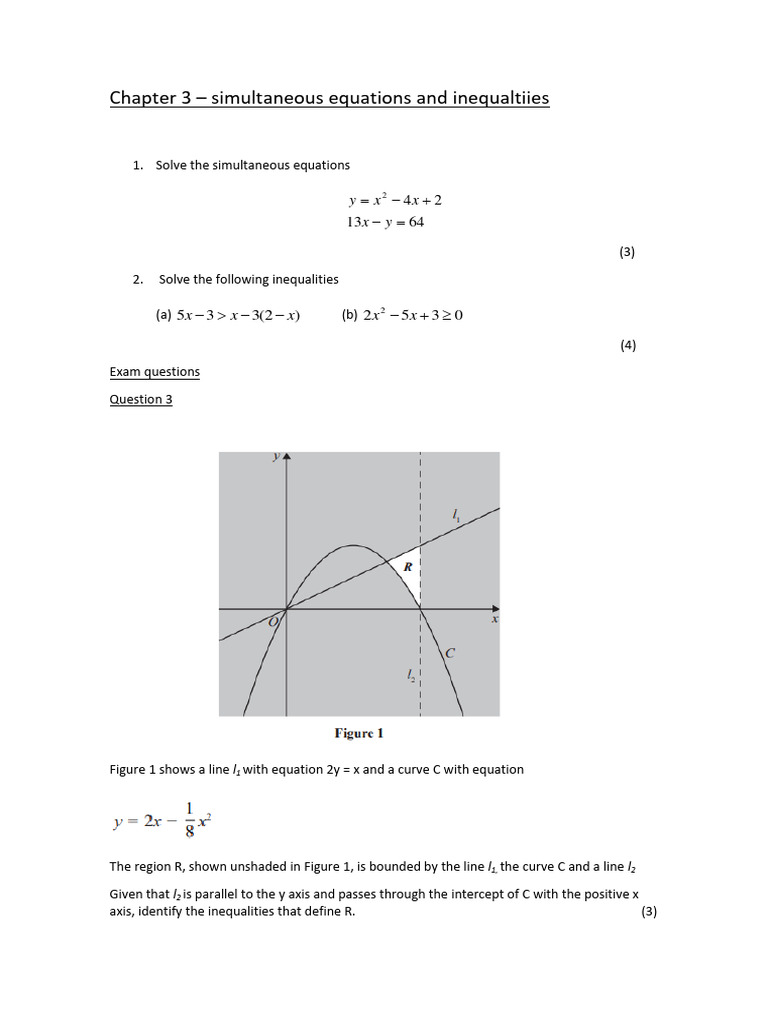 Chapter 3 - Inequalities | PDF