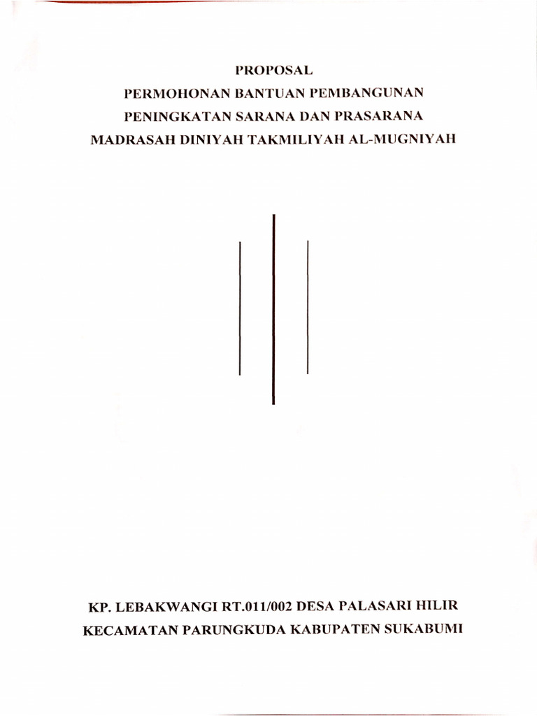 Proposal Pengajuan Renovasi MDTA Al-Mugniyah | PDF