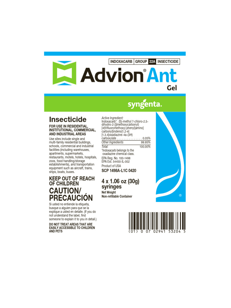 ADVION ANT GEL LABEL | PDF