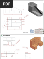 Autodesk Inventor Practice Part Drawings | PDF