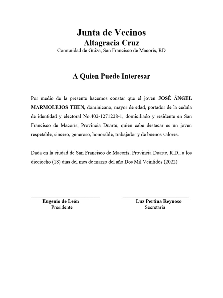 Junta de Vecinos | PDF | Bienestar | Estilo de vida