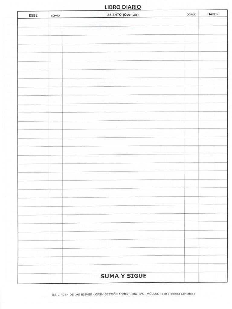 Libro Diario 1 | PDF