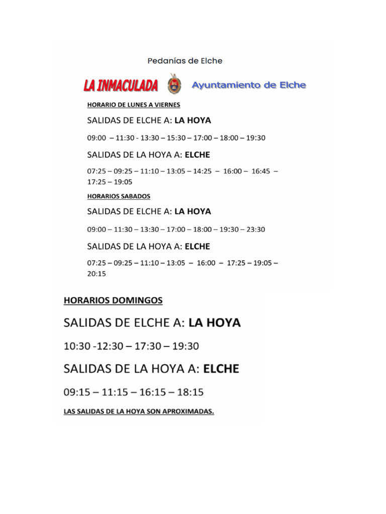 LINEA 4 Autobuses | PDF