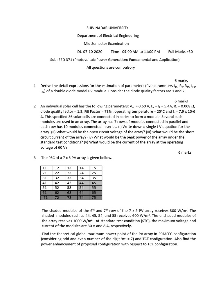 Eed 371 Mid Sem Exam | PDF