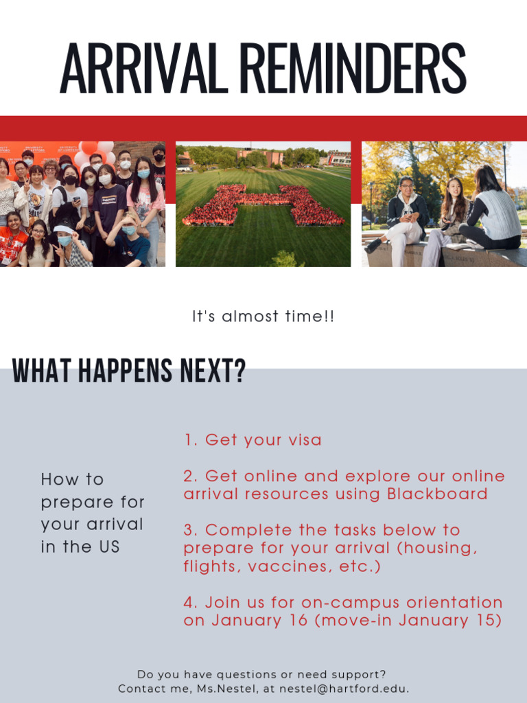 03 Arrival Checklist | PDF