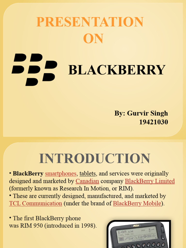 Blackberry | PDF | Blackberry | Black Berry Limited