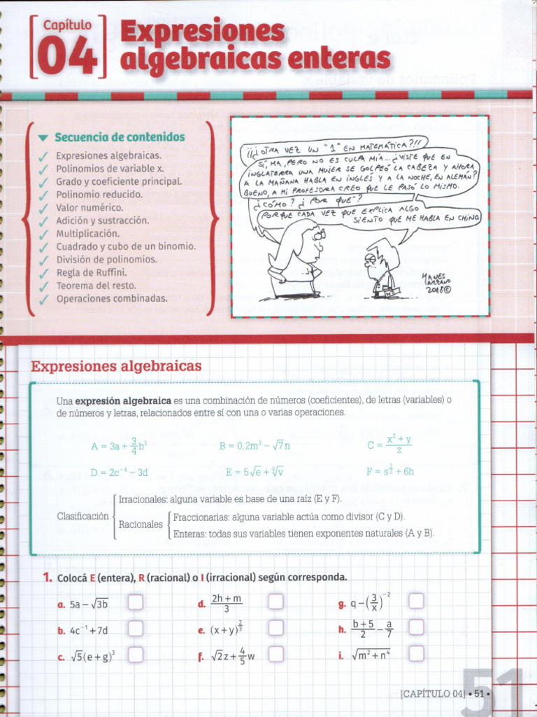 Cap 04 - Expresiones Algebraicas Enteras | PDF